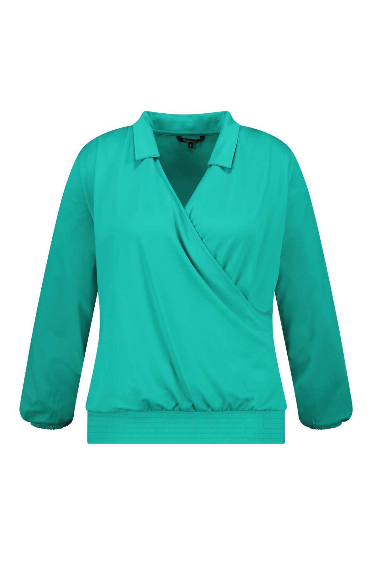 Dames Overslag Top Fel Groen Bij MS Mode 